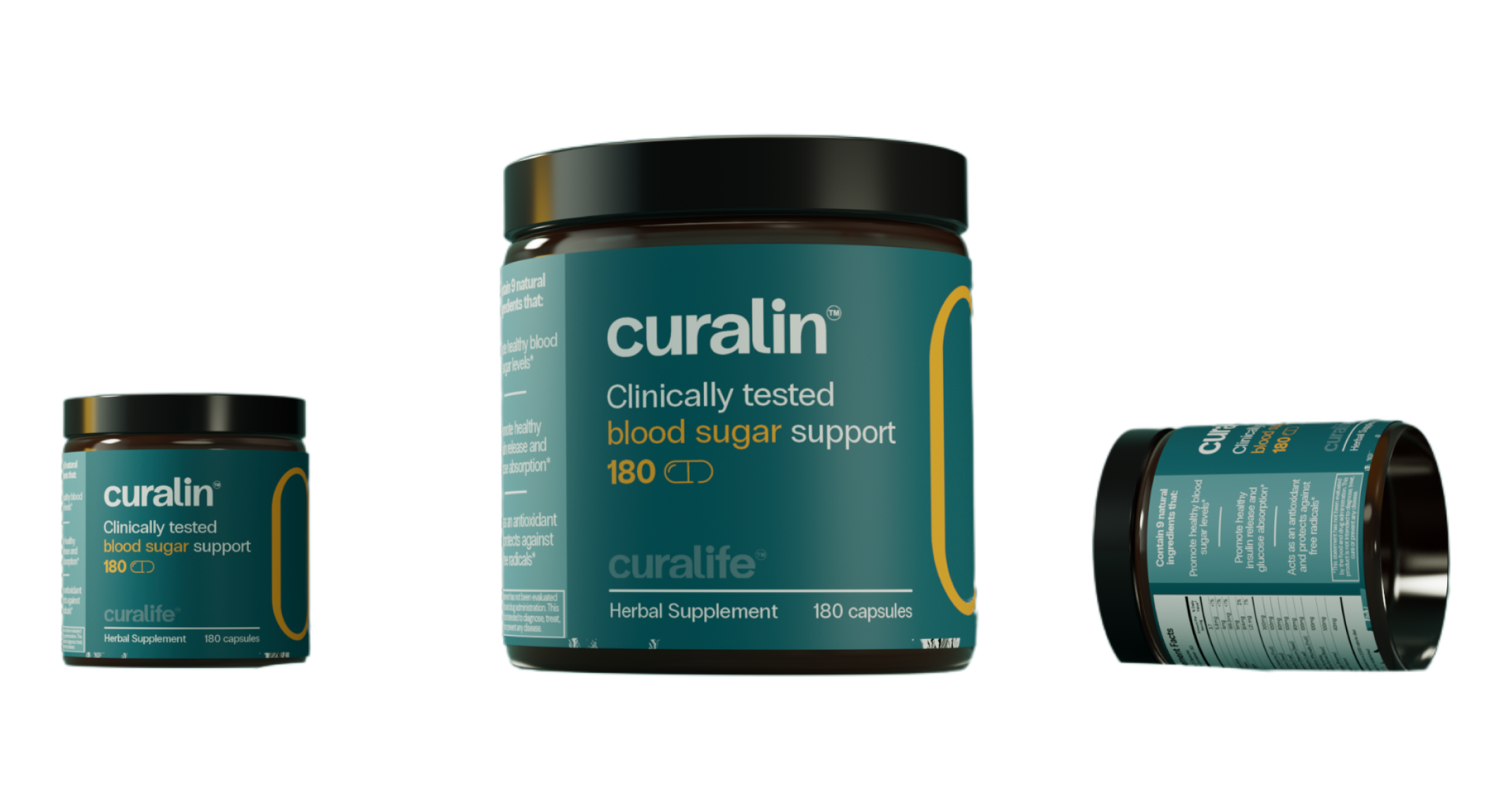 Curalin | Advanced Glucose Support | Curalin 180 capsules – CuraLife